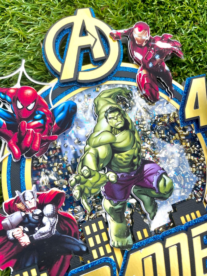 Avengers Cake Topper Avengers Birthday Theme Avengers Party - Etsy