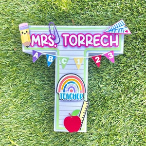 Teacher 3D Letter, Custom 3D Letter for Teachers, Teacher Appreciation ...