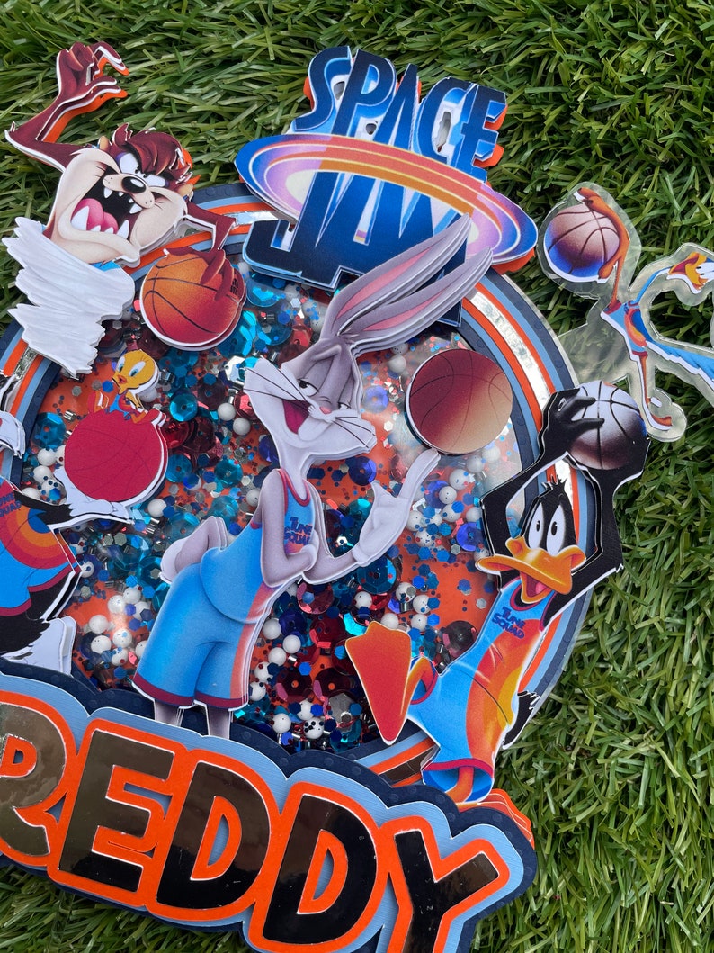 Space Jam Cake Topper, Space Jam Birthday Theme, Space Jam Personalized ...