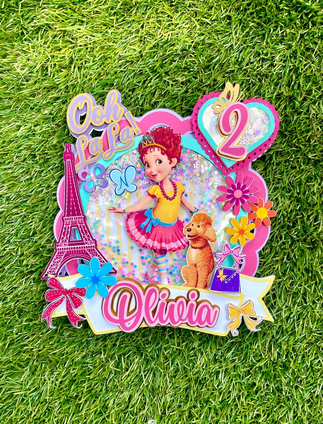 Fancy Nancy Cake Topper, Fancy Nancy Paris Cake Topper, Fancy Nancy ...