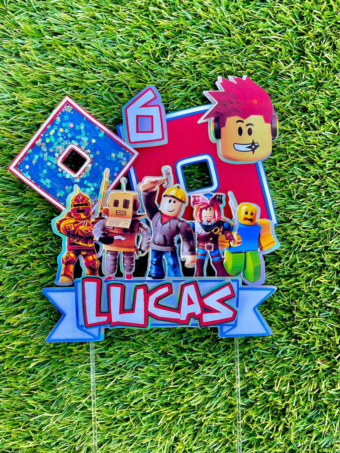 Roblox Cake Topper, Roblox Birthday Theme, Roblox Birthday Party ...