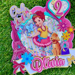Fancy Nancy Cake Topper, Fancy Nancy Paris Cake Topper, Fancy Nancy ...