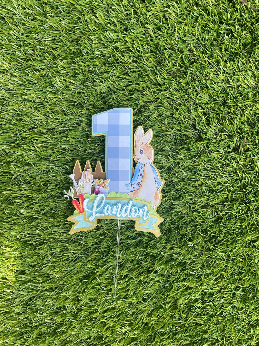 Peter Rabbit Cake Topper / Peter Rabbit Decorations/ Peter Rabbit 1st ...