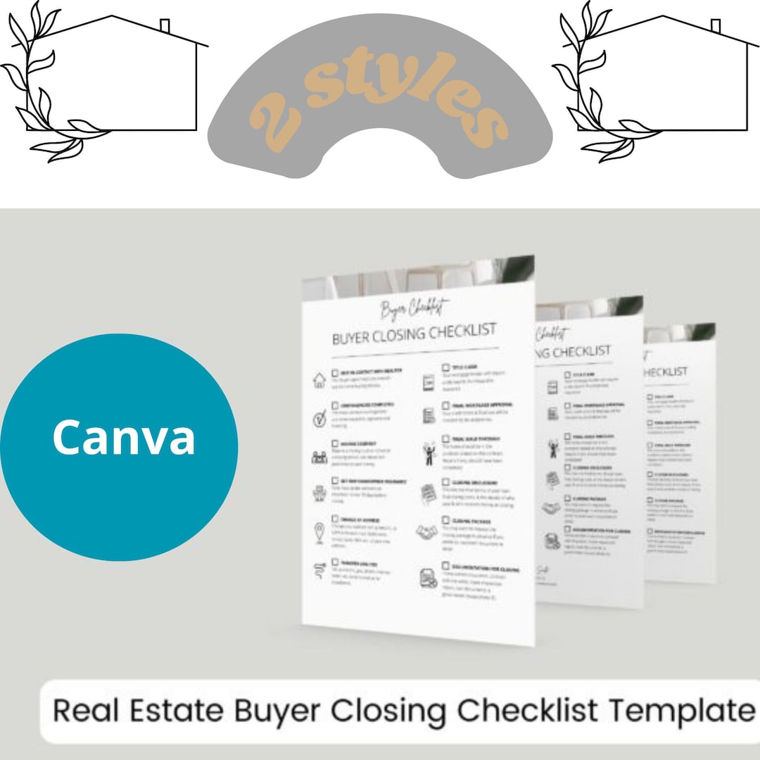 Real Estate Buyer Closing Checklist,buyer & Seller Closing Checklist ...