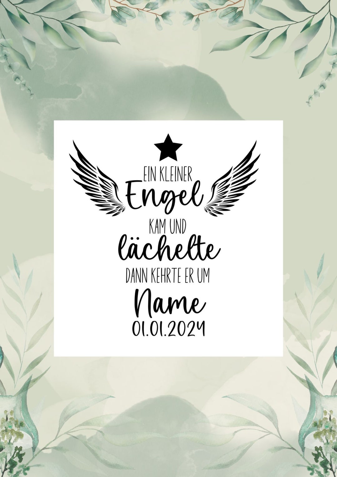 Rub Ons I Rub-on Star Child Personalized Approx. A6, Transfer Sticker ...