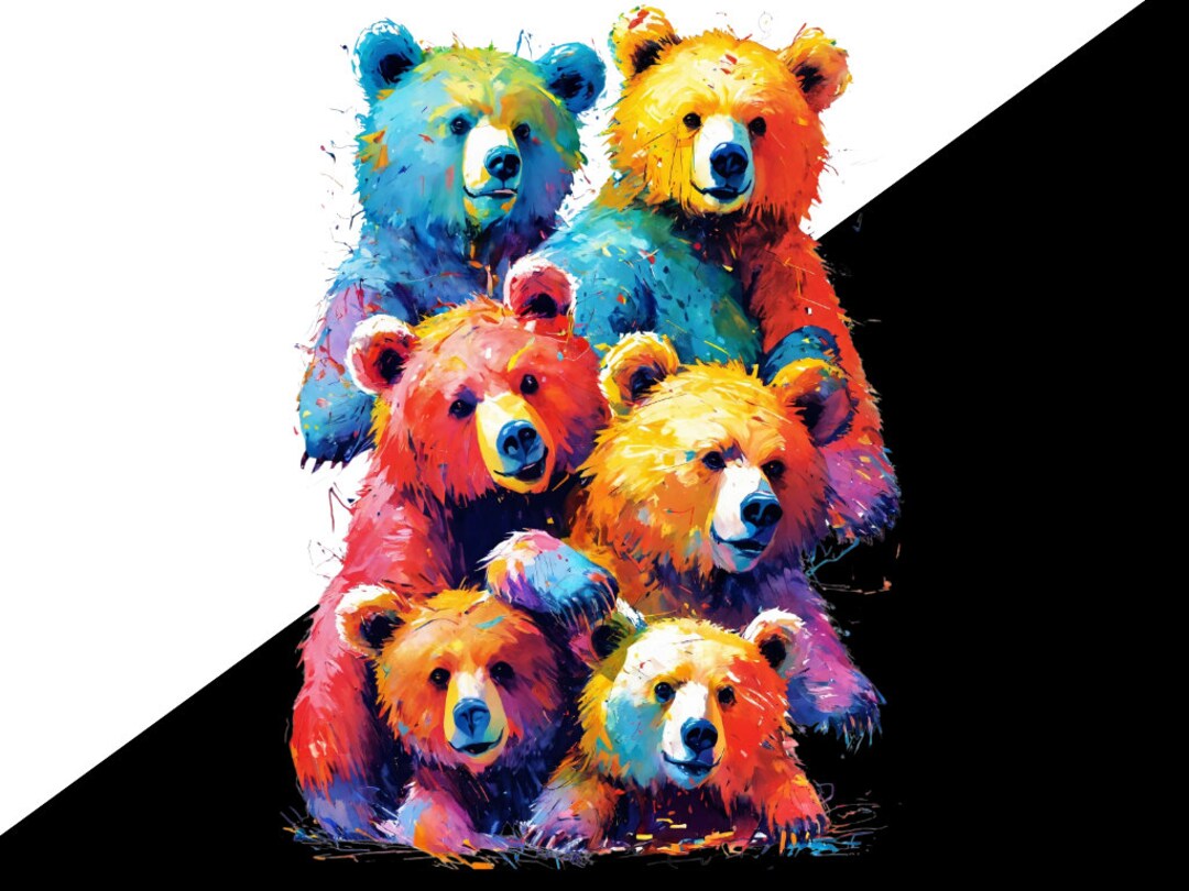 A Group of Bears,bear Designs for Shirt,shirt Designs, Camouflage, T ...