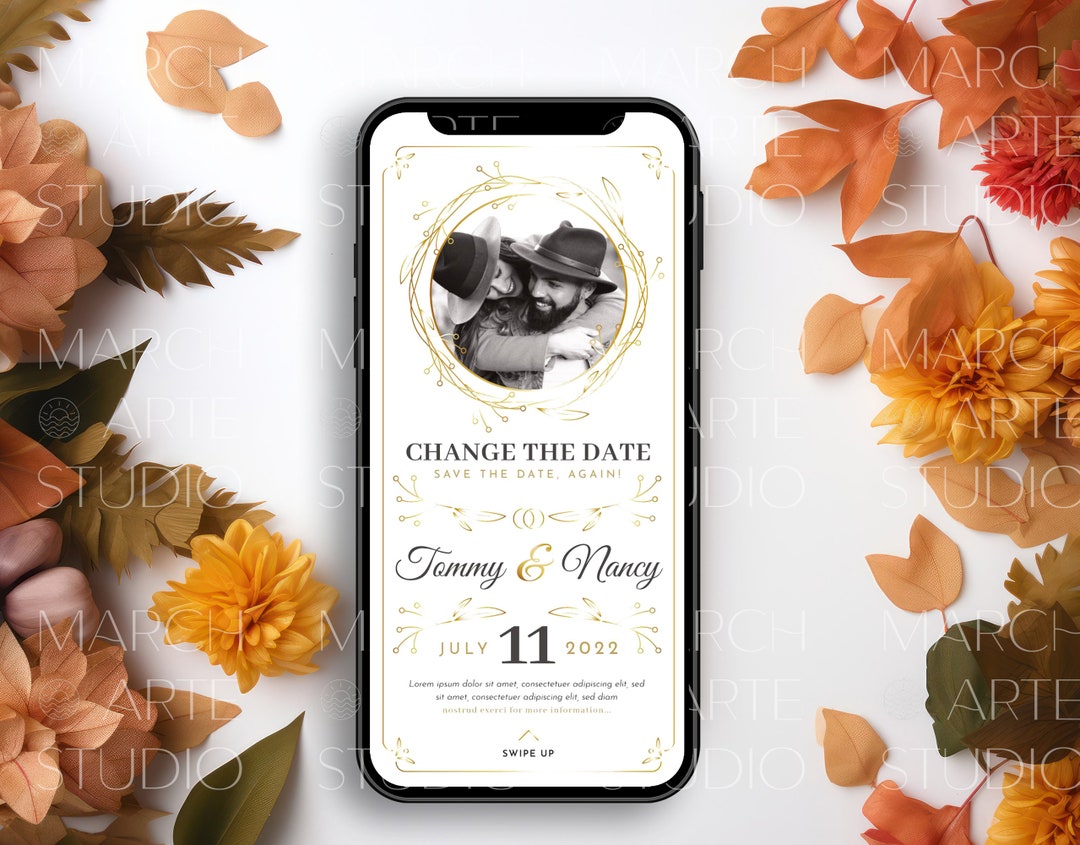 Autumn E-invite Mockup, Autumn Mock Up, Fall Invite Mockup, iPhone Mock ...