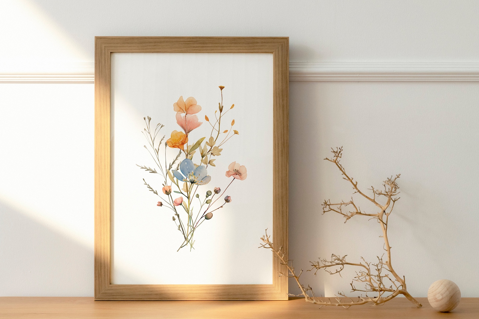 Dainty Florals Watercolor Clipart Set DIY Floral Elements, Flower ...