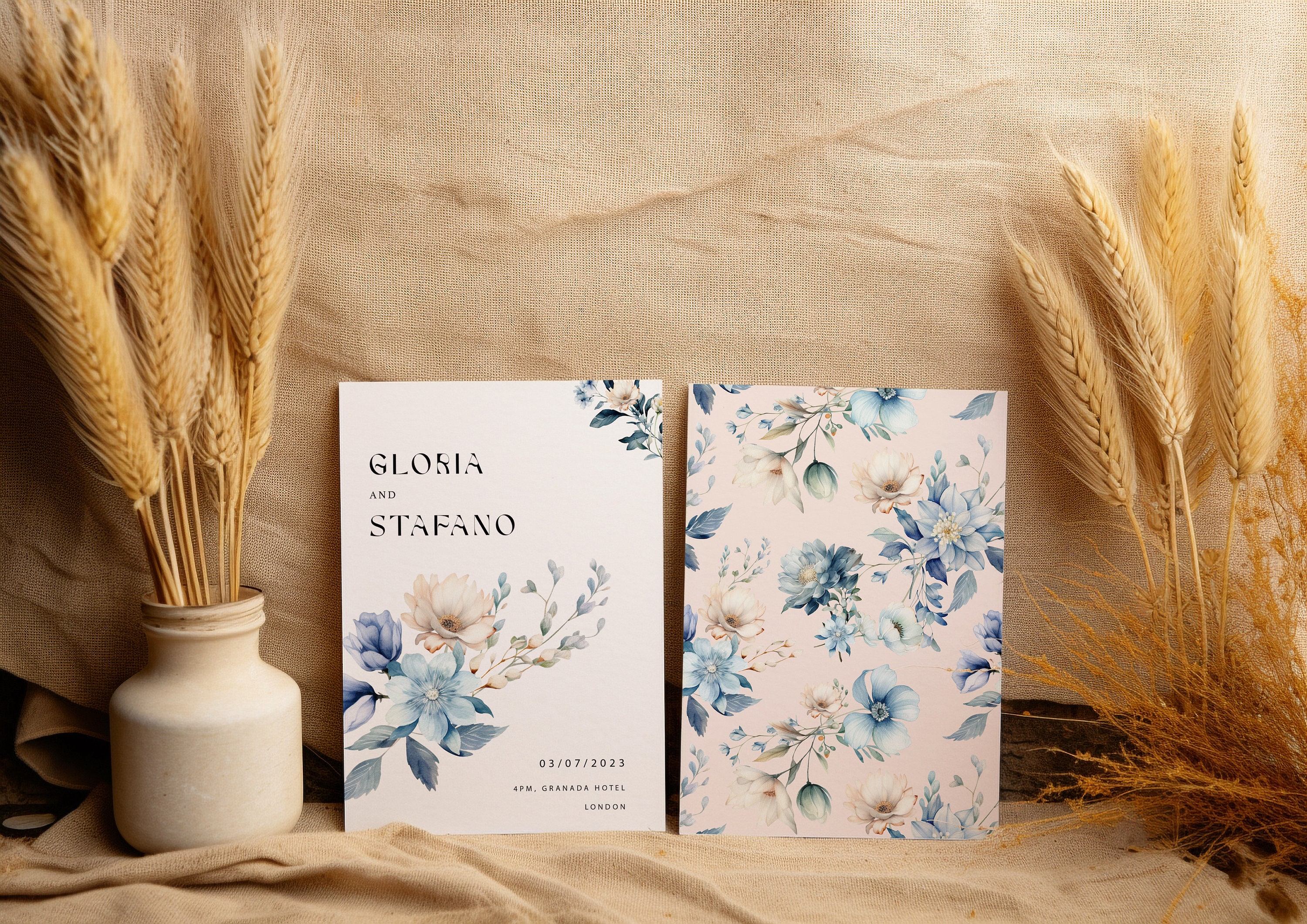 15 X Boho Card Mockup Bundle 5x7 Mockup Bundle PSD Simple Greeting Card ...