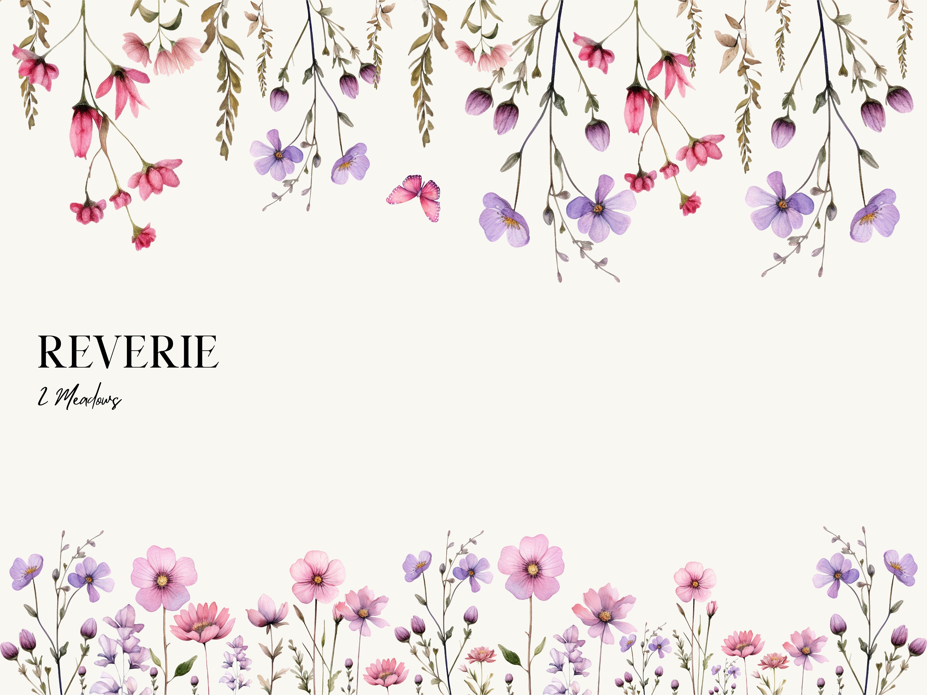 REVERIE Spring Floral Watercolor Clipart Bundle Spring Watercolor ...