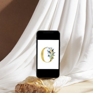 Gold Alphabet Clipart | Floral Gold Alphabet | Gold Letter | Floral ...