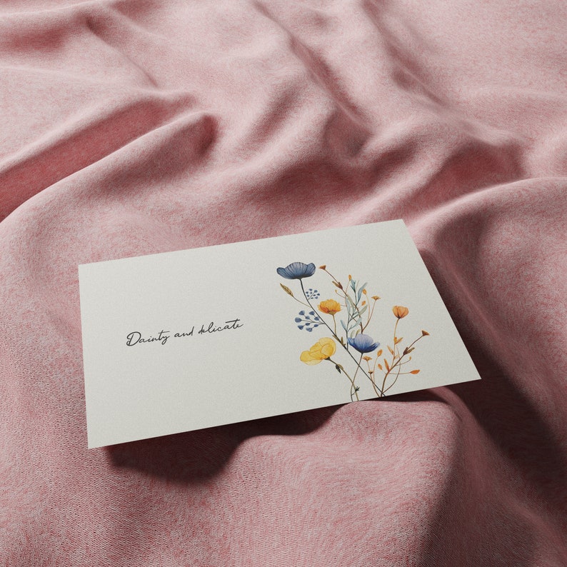 Dainty Florals Border Set Watercolor Floral Clipart Wildflowers Wedding ...