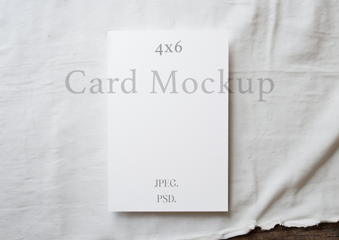 4x6 Card Mockup | Minimalist Card Mockup | Wedding Invitation Mockup ...