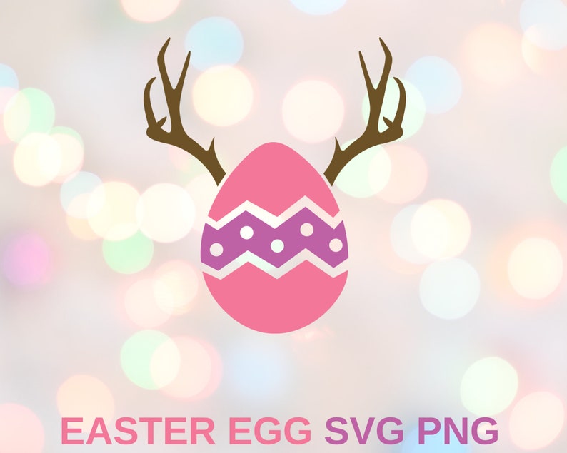 Easter Eggs Deer SVG Bundle Pastel Easter Egg Outlines - Etsy