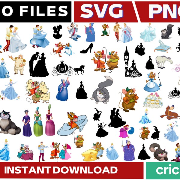Svg Cinderella - Etsy