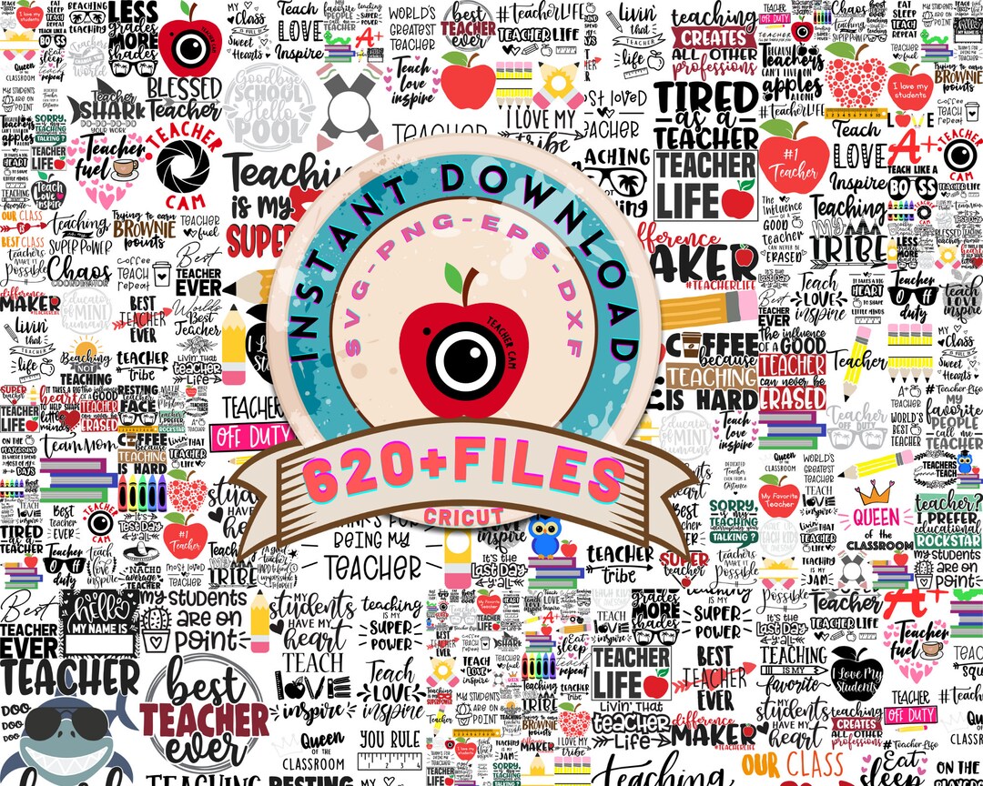 MEGA BUNDLE SVG Teacher Svg Bundle Teacher Svg Back to - Etsy