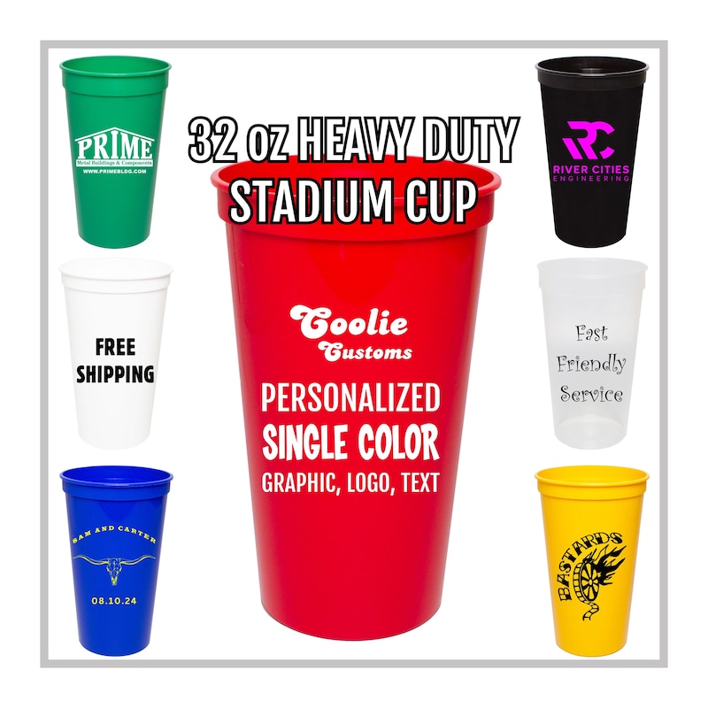 Plastic Stadium Cups - Etsy