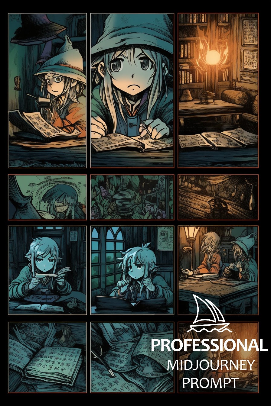Single Prompt: Midjourney Prompt for Comic Book Pages Midjourney Prompts for Comics Prompt for ...