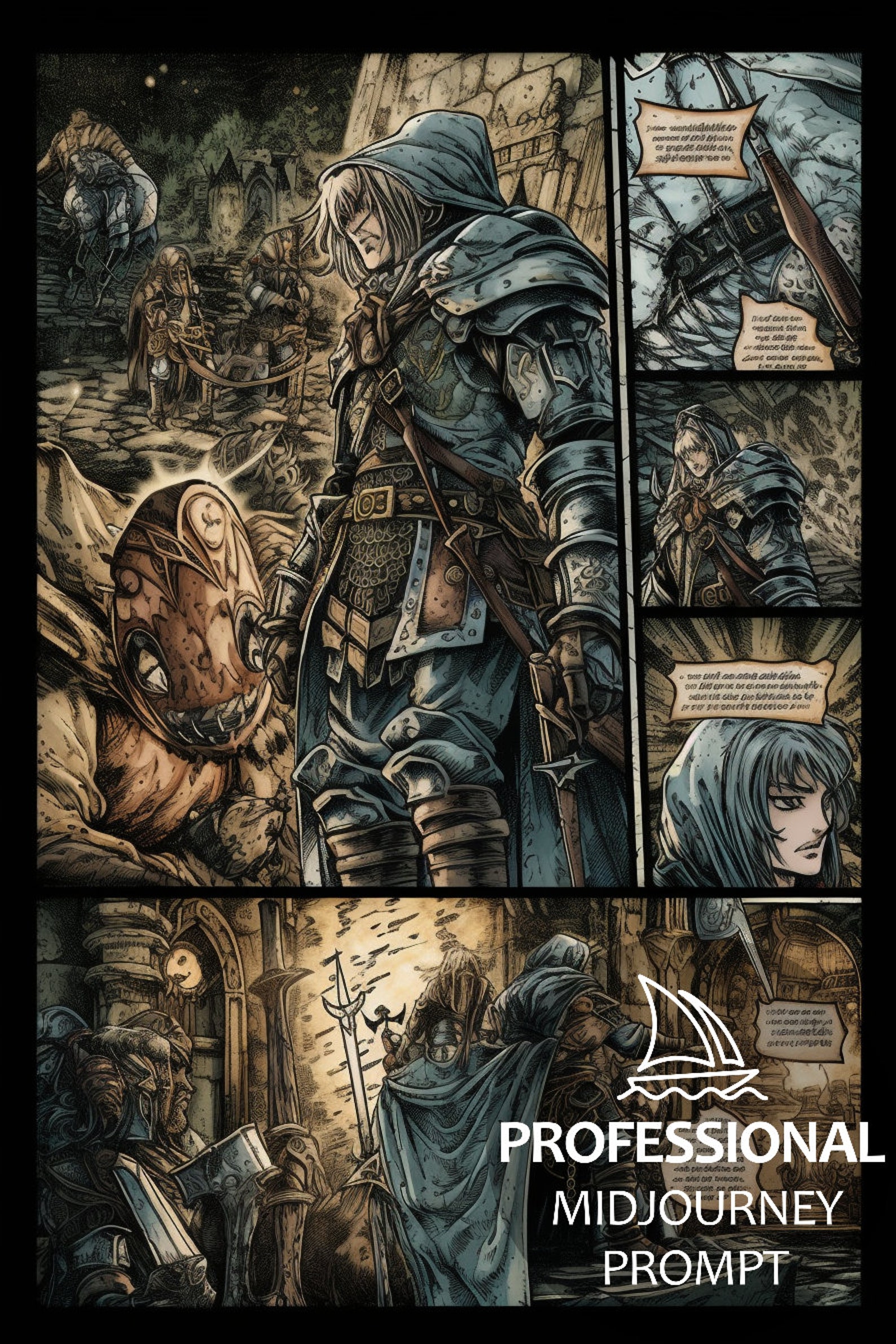Single Prompt: Midjourney Prompt for Comic Book Pages | Midjourney ...