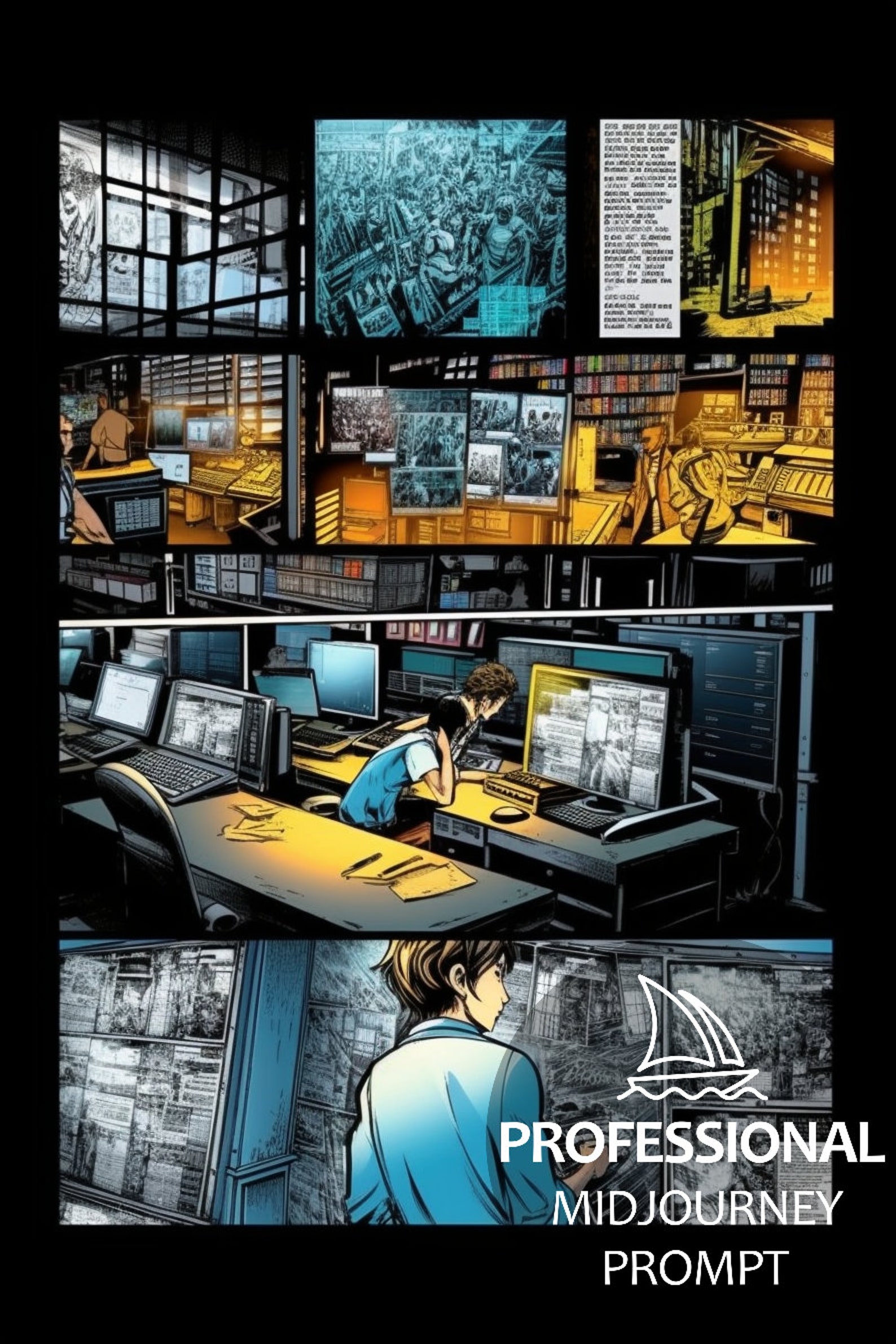 Single Prompt: Midjourney Prompt for Comic Book Pages | Midjourney ...