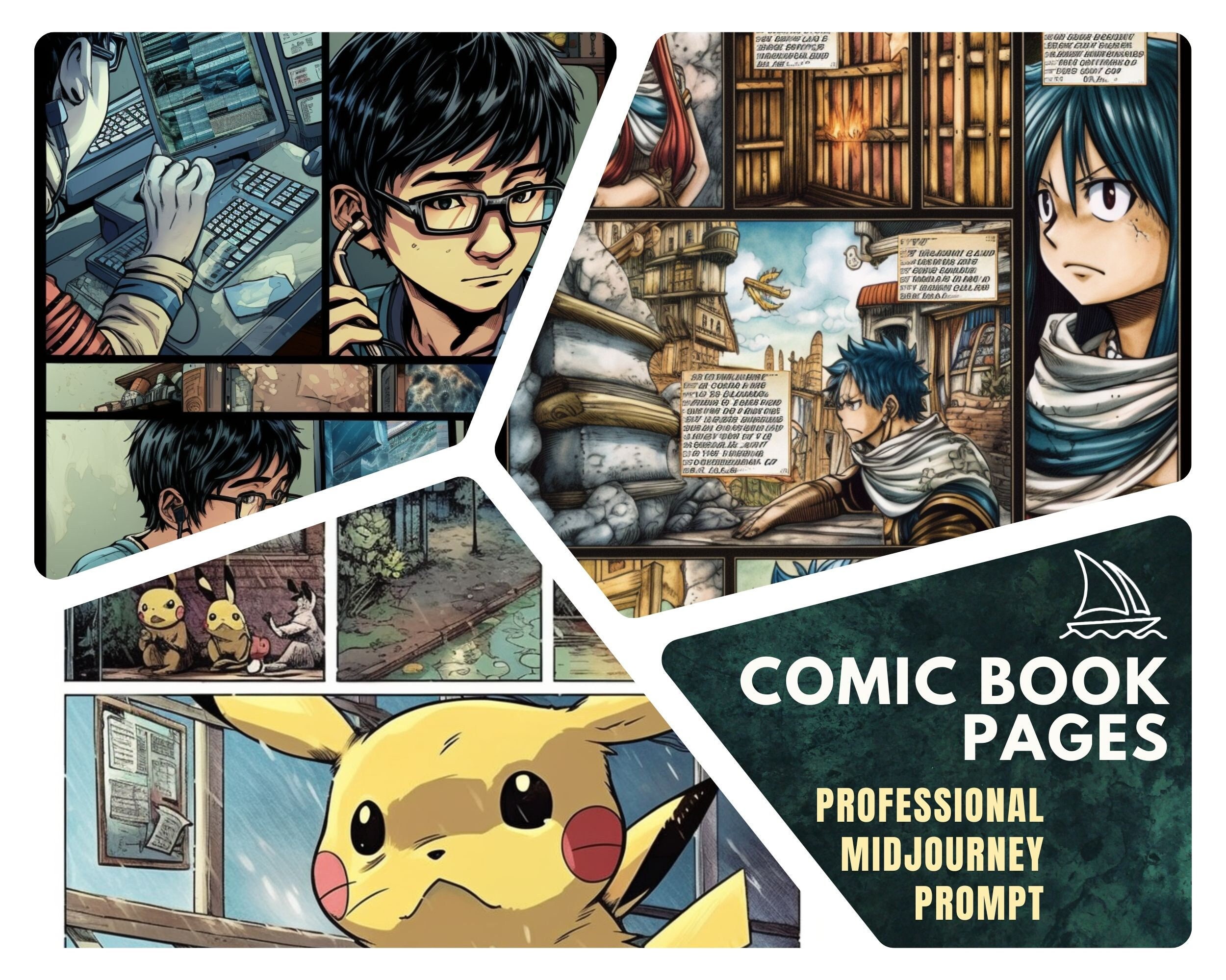 Single Prompt: Midjourney Prompt for Comic Book Pages | Midjourney Prompts for Comics | Prompt ...