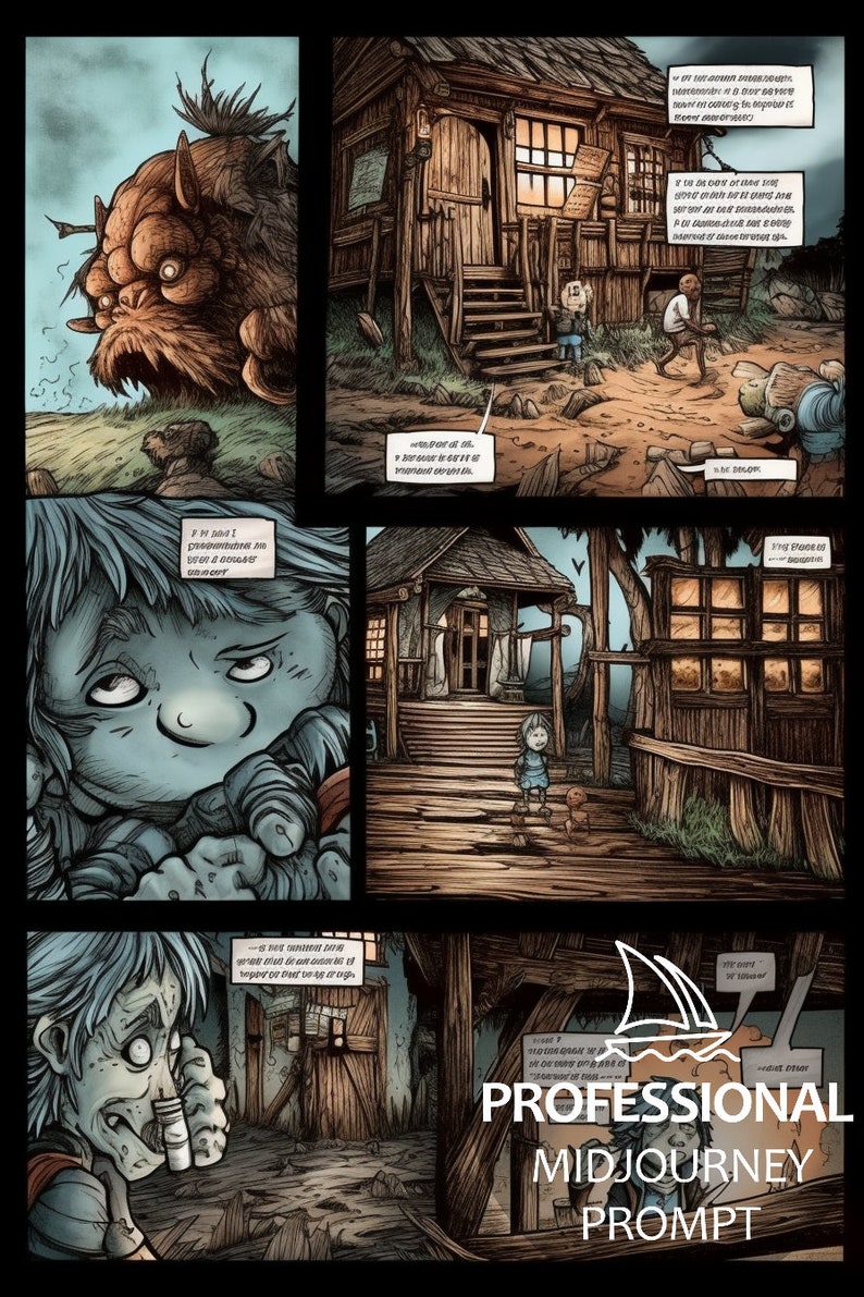 Single Prompt: Midjourney Prompt for Comic Book Pages | Midjourney ...