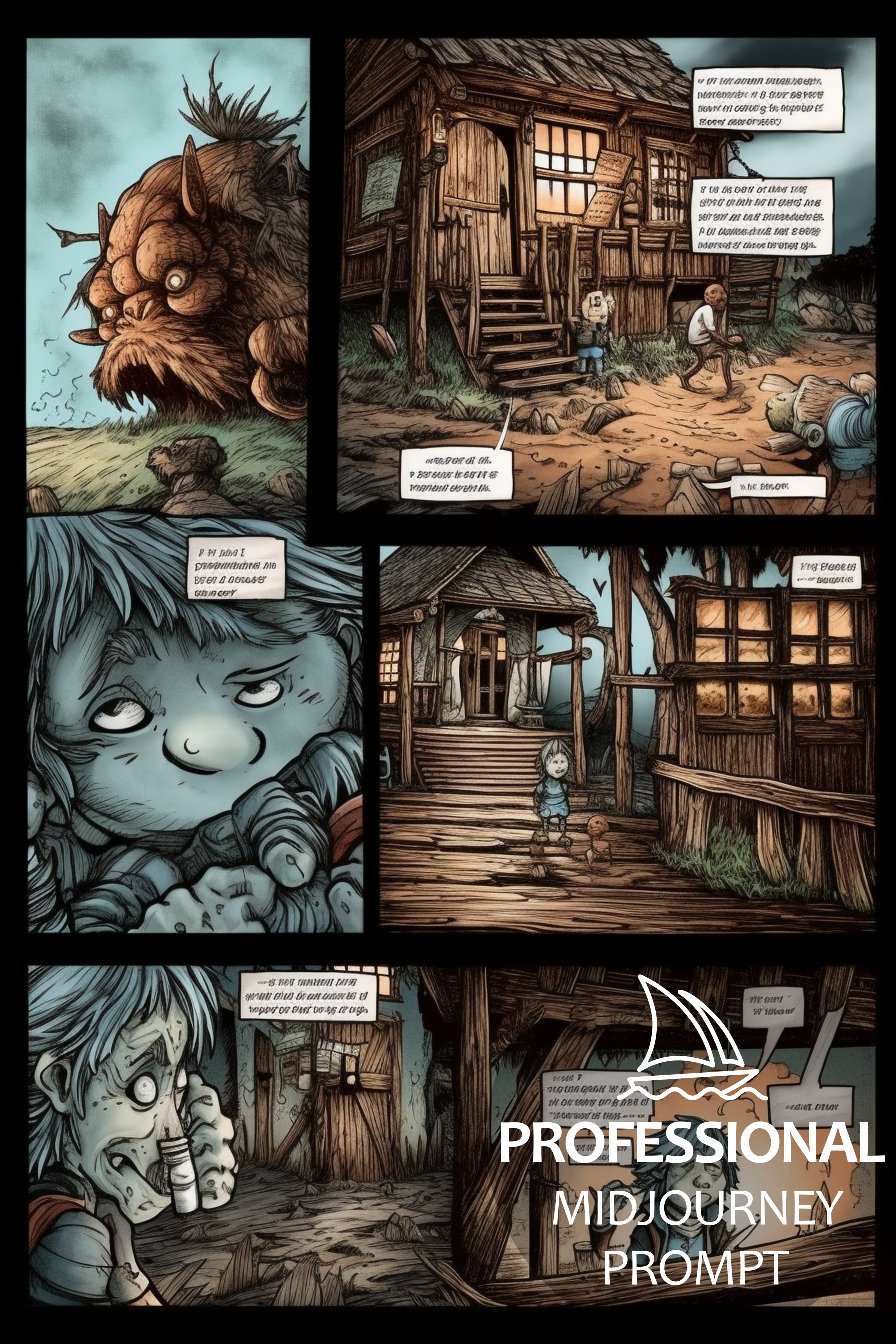 Single Prompt: Midjourney Prompt for Comic Book Pages | Midjourney ...