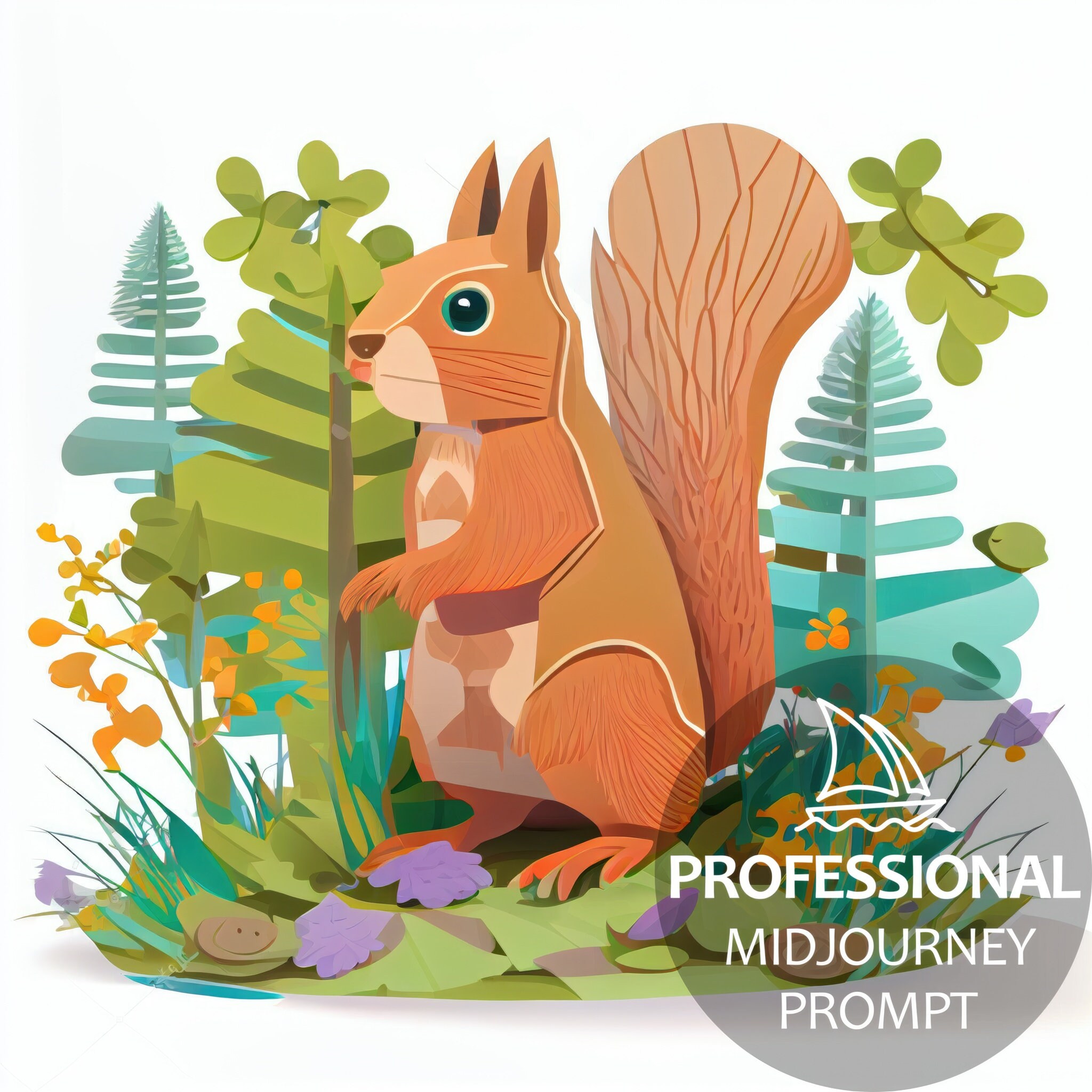 Single Prompt: Layered Paper Animal Midjourney Prompt, Cut Paper Prompt ...