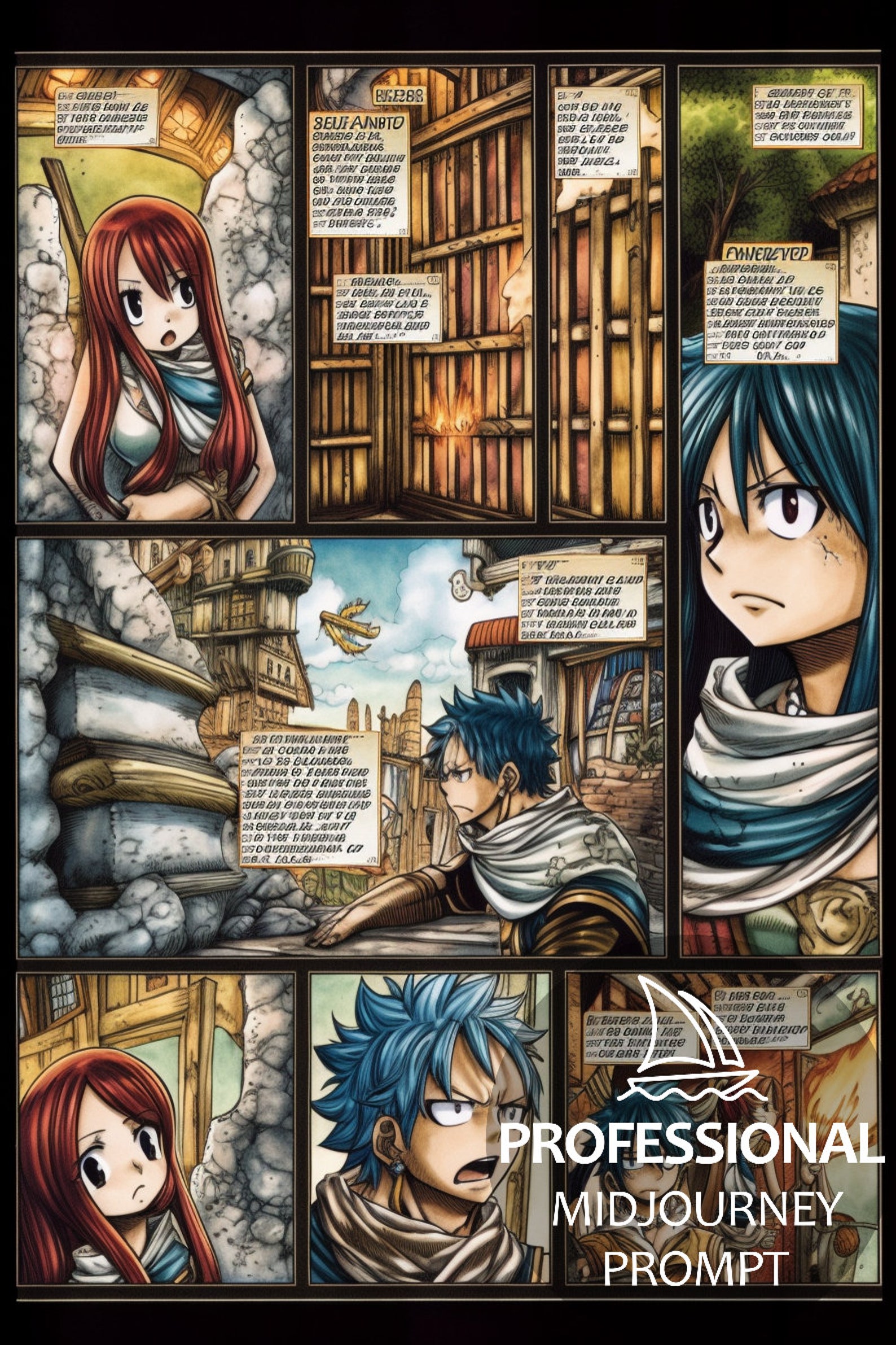 Single Prompt: Midjourney Prompt for Comic Book Pages Midjourney ...