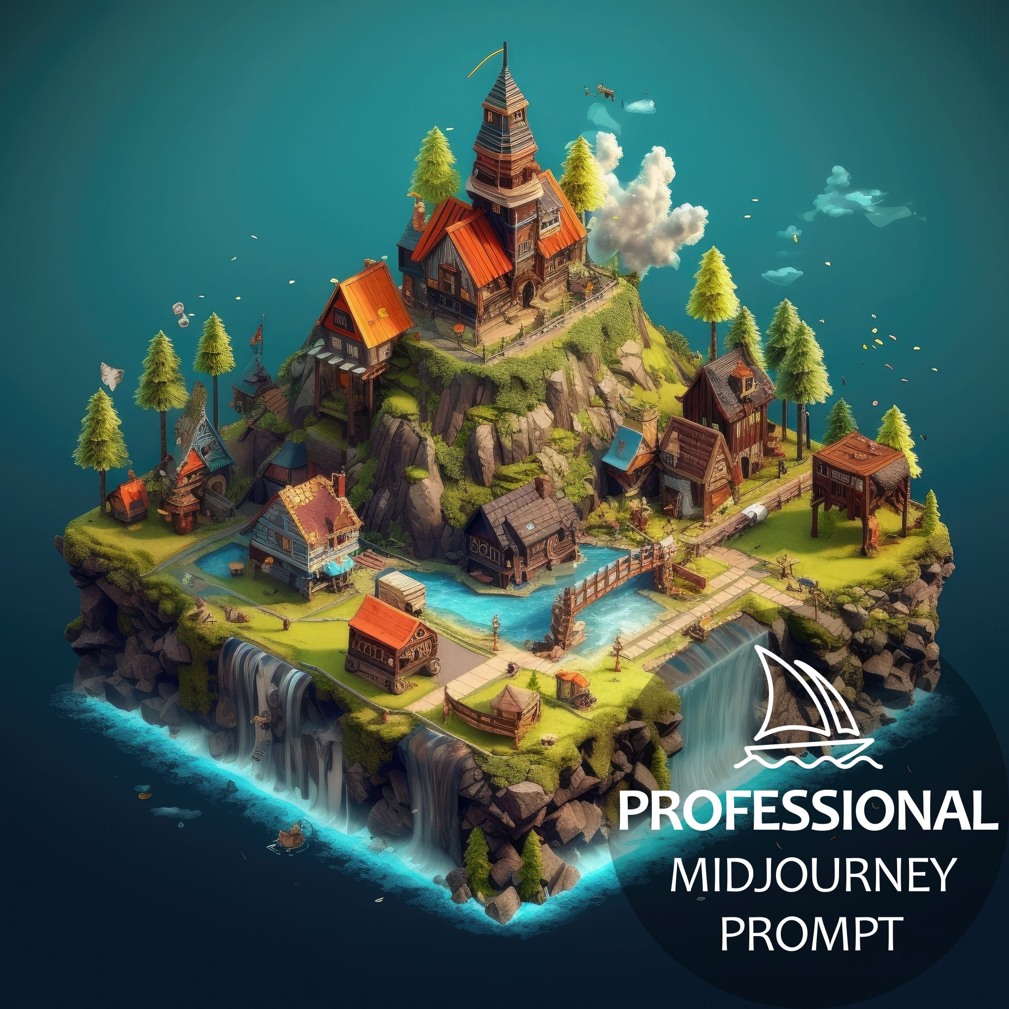 Single Prompt: NFT Land Midjourney Prompt, NFT Prompt for Midjourney ...