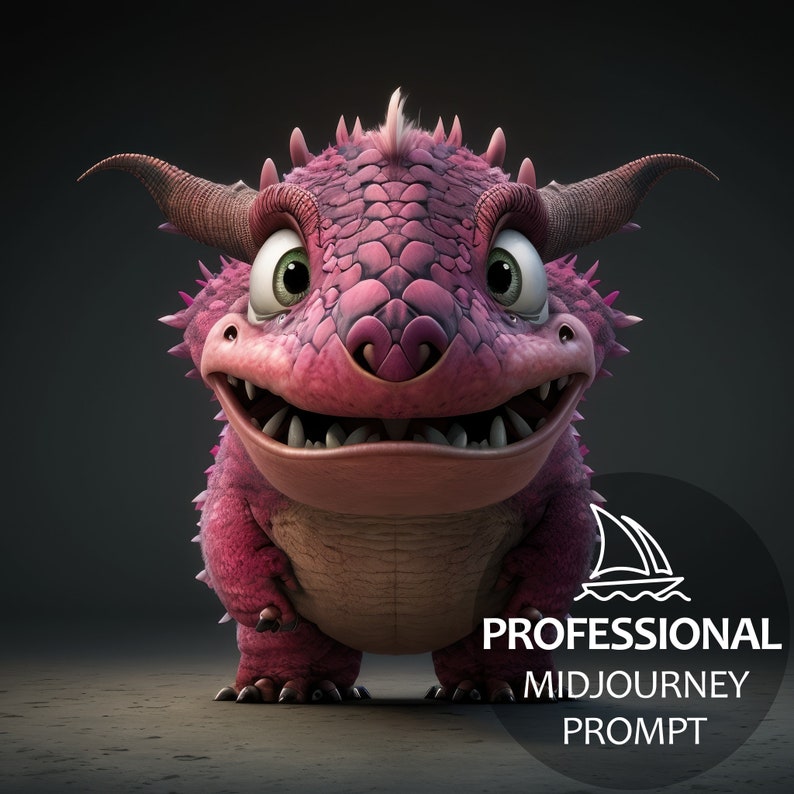 Single Prompt: Midjourney Prompt for 3D Pixar Dragons Midjourney ...
