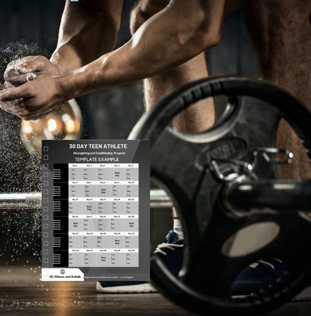 30 Day Teen Athlete Strength and Conditioning Program | Muscle Building ...