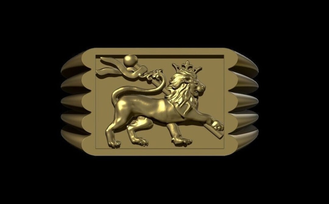 Lion Ring Lion of Juda Ring, Mobius Ring, Purpose Ring, Gold Men's ...