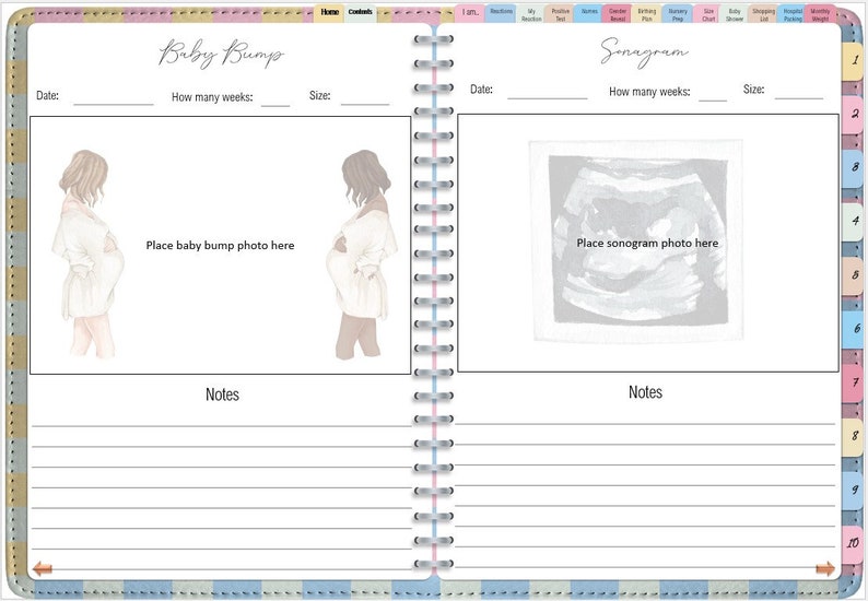 Pregnancy Planner Printable, Printable Pregnancy Journal, Pregnancy ...
