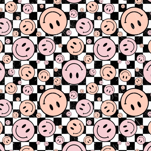 Grunge Smiley Face - Etsy