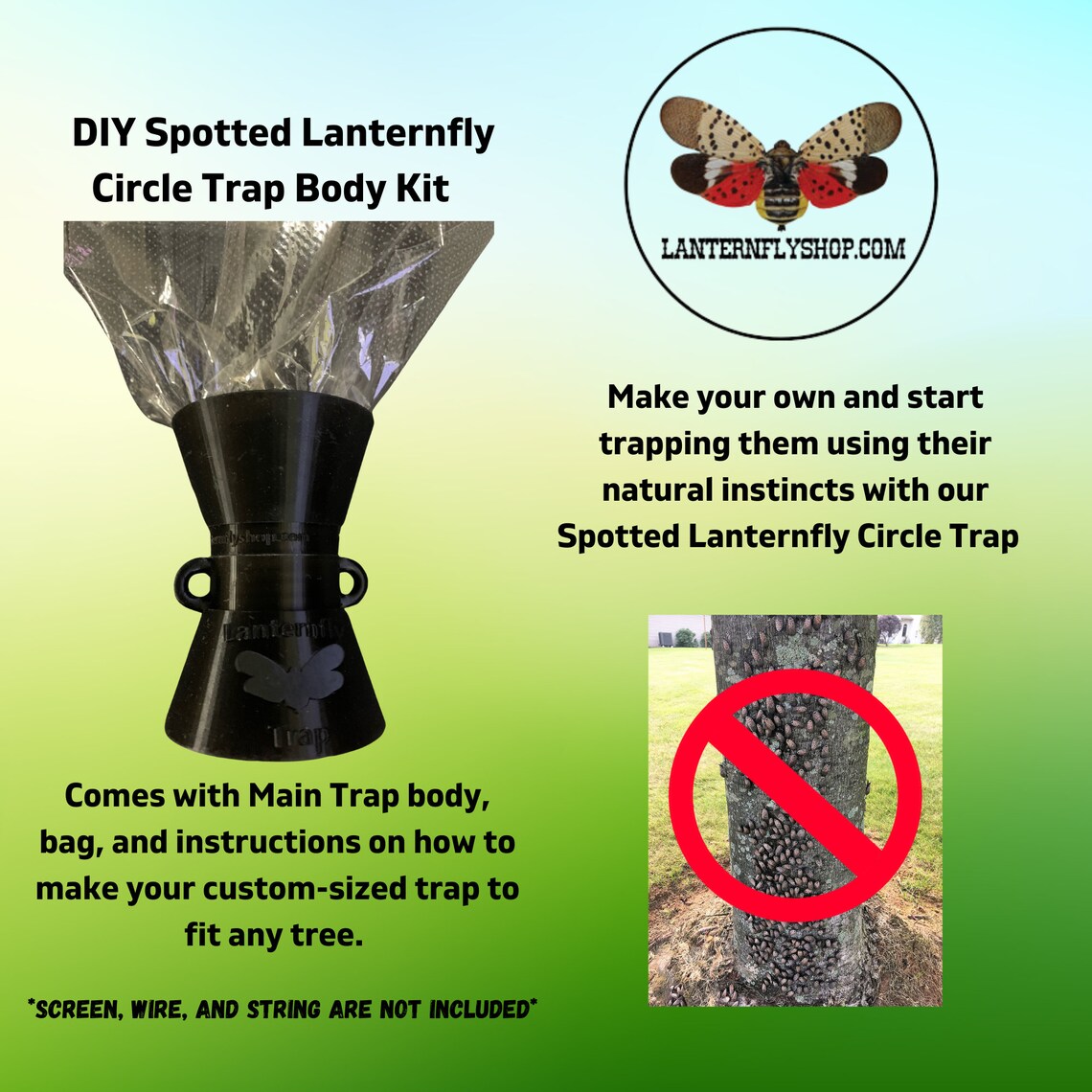 DIY Spotted Lanternfly Trap Body Kit Build Your Own Trap - Etsy