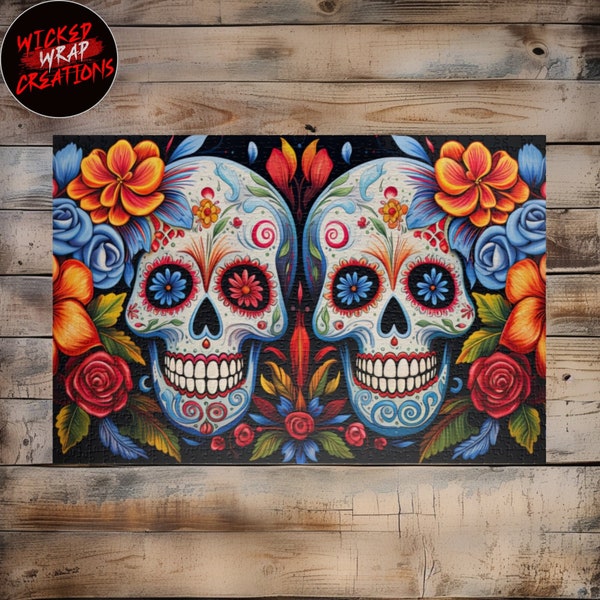 Sugar Skull Puzzle - Etsy