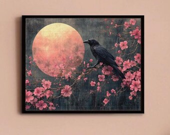 Stunning Raven Stained Glass Diamond Painting Kit, Perfect Gift for Art ...