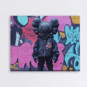 Paint by Number Kit Graffiti Hypebeast Art DIY Wall Kaws Hypebeast ...
