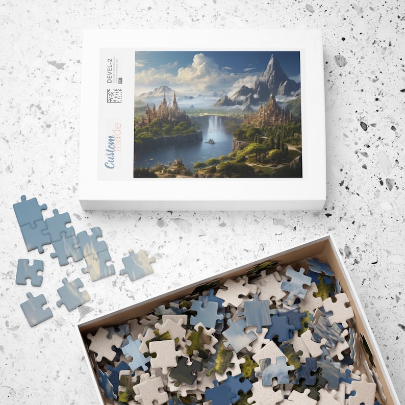 Fantasy Castle Puzzle, Enchanted Landscape Jigsaw, 500 Pieces ...