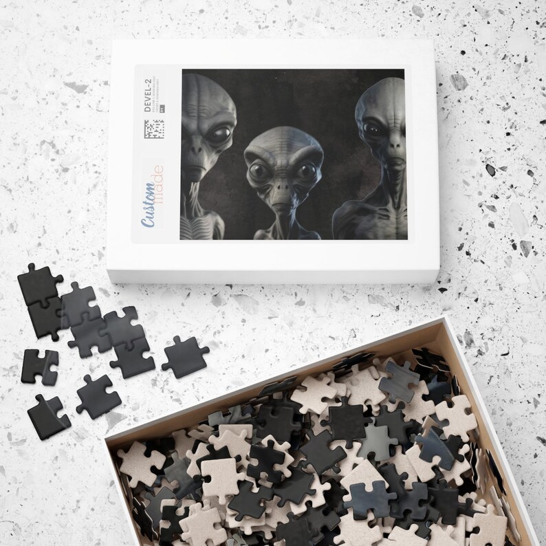 Extraterrestrial Aliens Jigsaw Puzzle, Sci-fi Mystery Wooden Puzzle ...