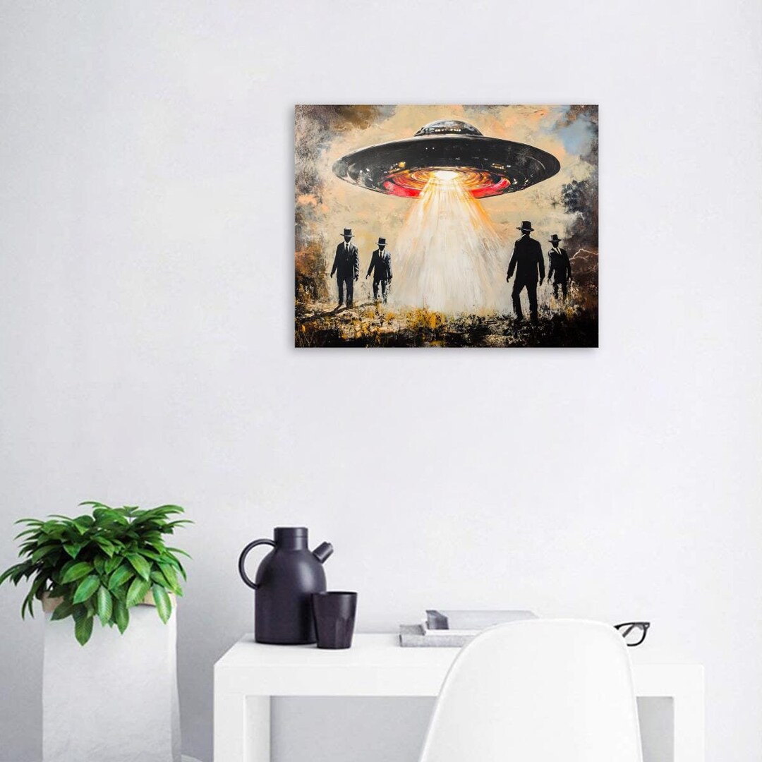 Alien UFO Paint by Numbers Kit, Sci-fi Paint by Numbers for Adults ...