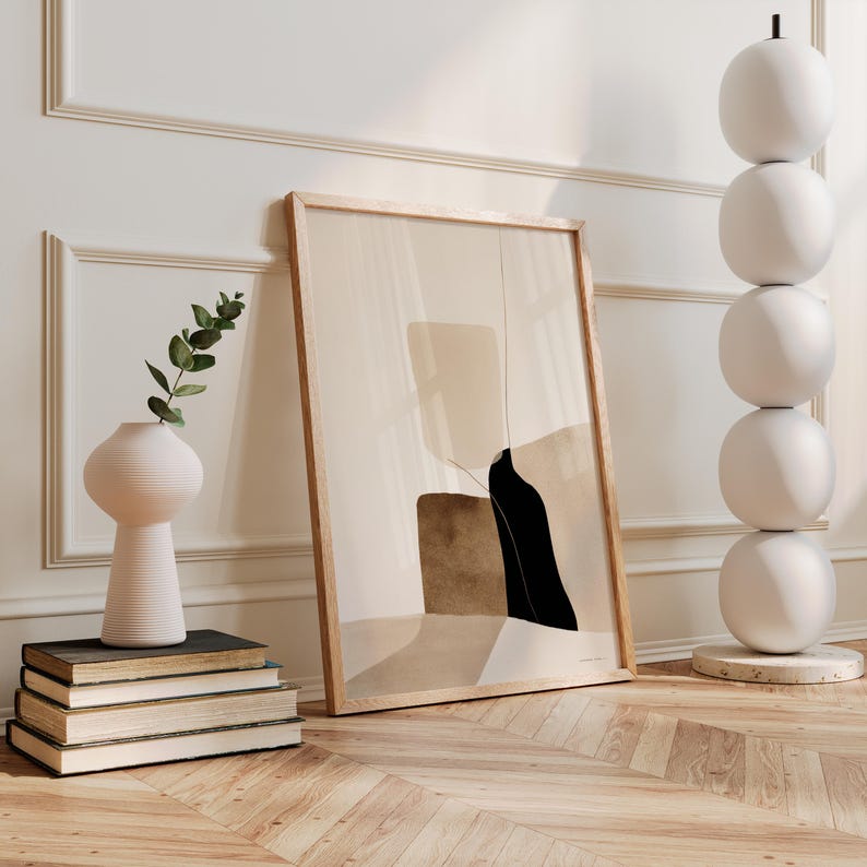 Frame Mockup PSD Smart Object – Organic Modern Neutral Interior ...