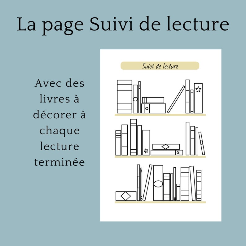 Printable Reading Tracking Sheet in A5, Minimalist and in French - Etsy