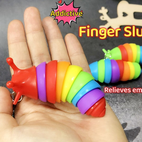 Fidget Worm Keychain - Etsy