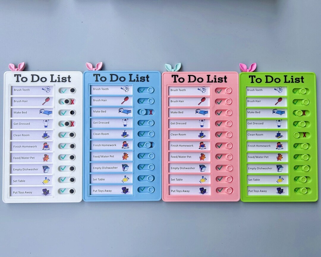 Replaceable Personalized Checklist Board for Kids,custom Student Self ...