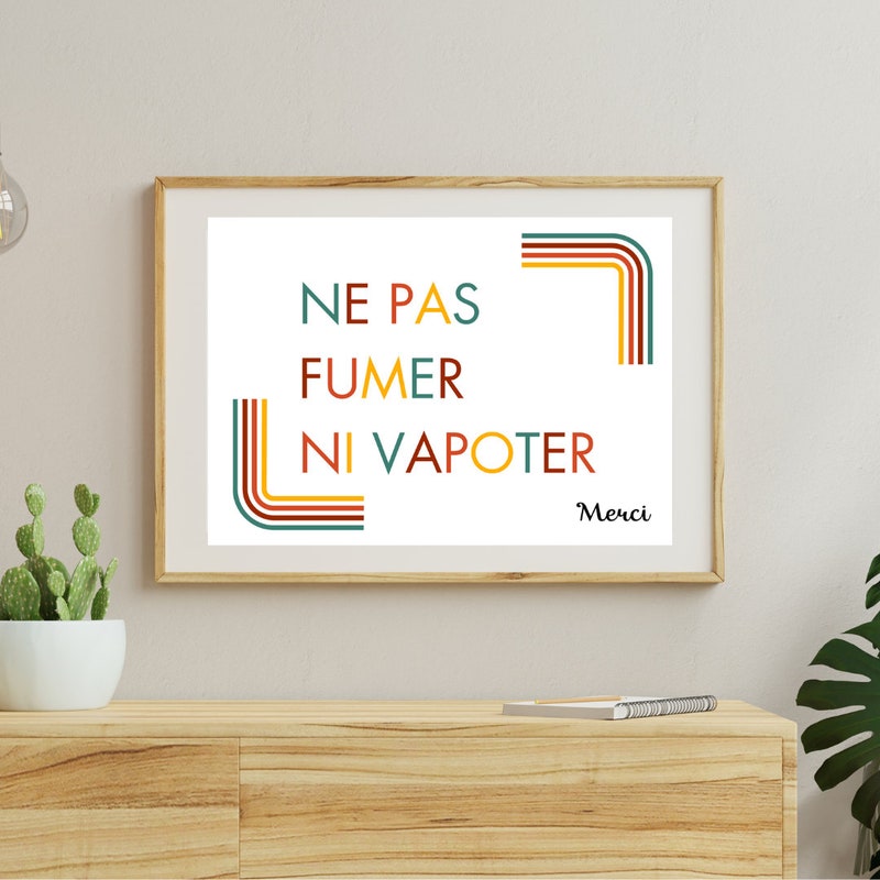 Interdiction de fumer à imprimer - Etsy France
