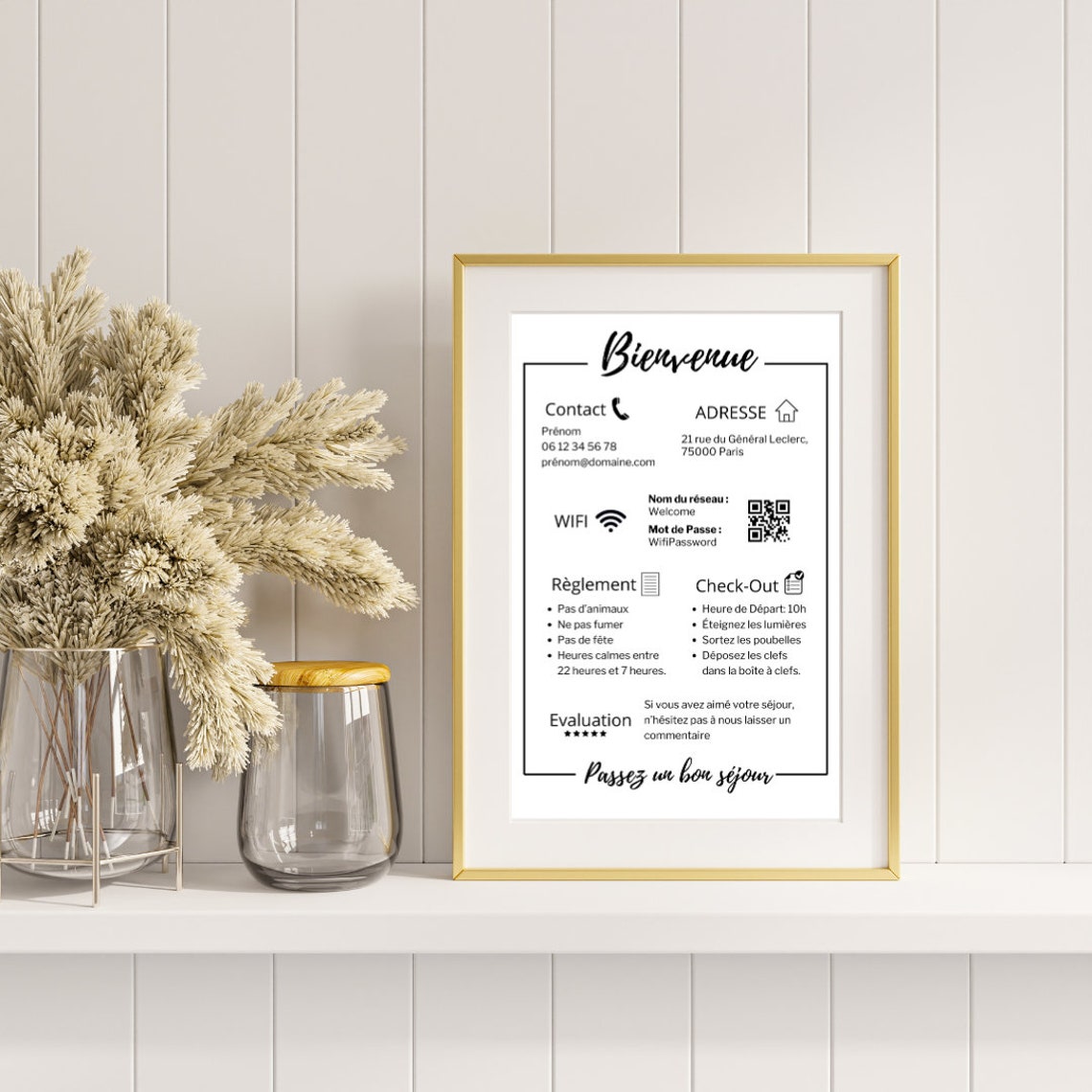 Airbnb Welcome Poster, Template Canva, Airbnb Welcome Sign, Airbnb ...