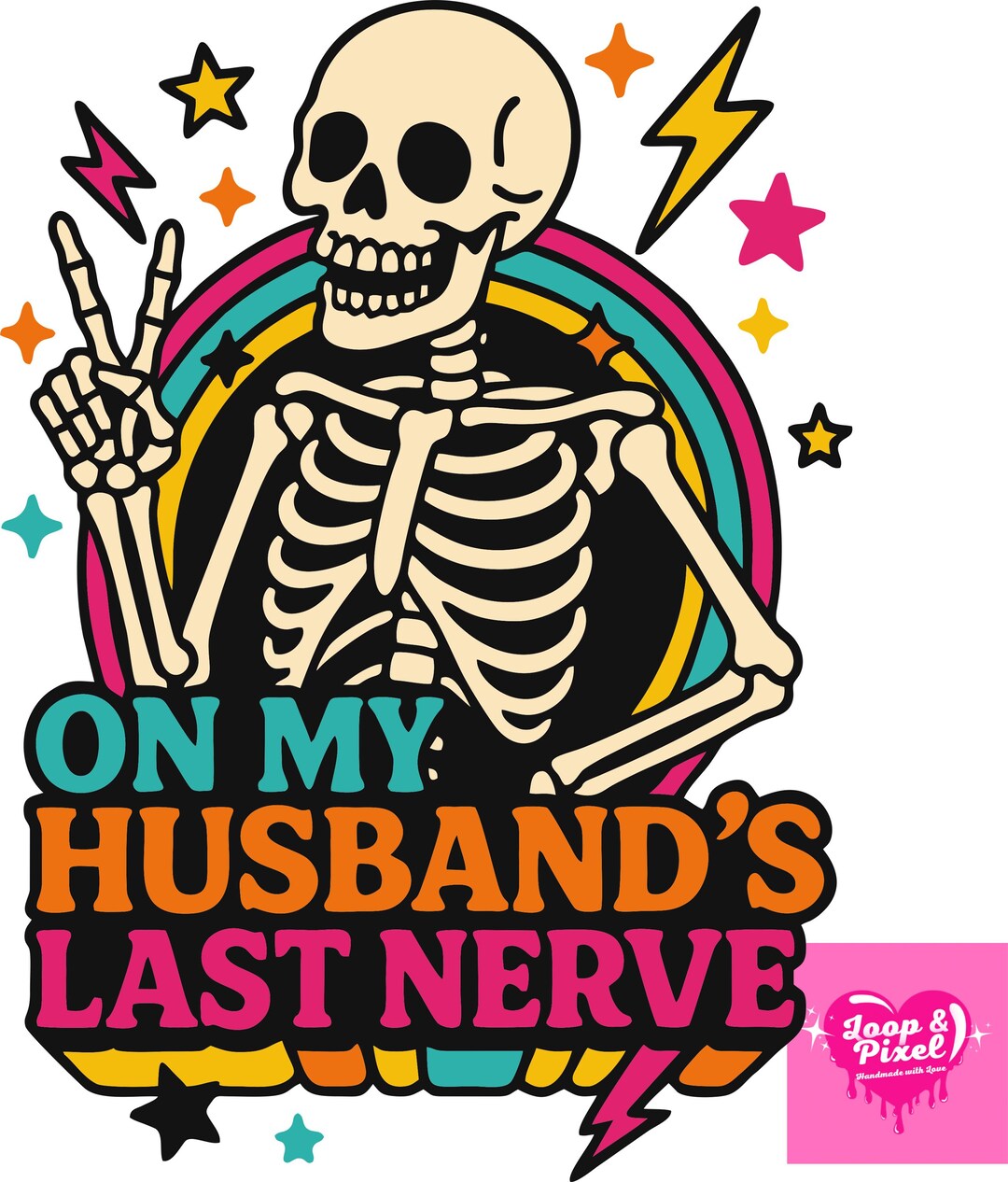 Funny Wife Skeleton SVG: Retro Humor, Cricut & Silhouette Cut File - Etsy