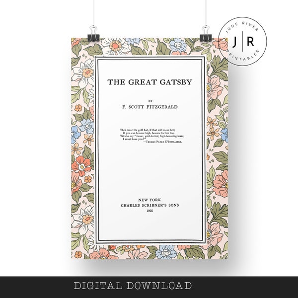 Great Gatsby Print - Etsy